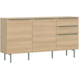 Tom Tailor HOME Kommode Lowboard, Breite 165 cm,3 T&uuml;ren,2 Schubladen, viel Stauraum Holzwerkstoff, Melamin, Spanplatte B/H/T: 165cm x 74cm x 42cm, 