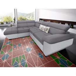 COTTA Ecksofa &raquo;Speedway L-Form, B: 262cm, moderne Couch, bequeme Wellenunterfederung,&laquo; Kopfteilverstellung, optional Schlaffunktion & Bettkasten 