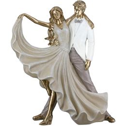 Gilde Dekofigur &raquo;Figur T&auml;nzer Salsa goldfarben&laquo; Kunstharz B/H/T: 27cm x 29,5cm x 10,5cm
