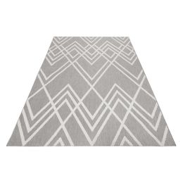Esprit Outdoorteppich &raquo;Rave, ESP-54228&laquo; rechteckig 6 mm H&ouml;he mit Hoch-Tief-Effekt, Rauten-Design, modern, robust, Terrasse, K&uuml;che grau Polypropylen (PP) B : 