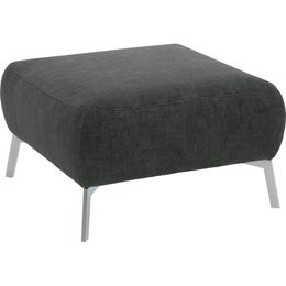 Home Affaire Polsterhocker &raquo;Bellini&laquo; passend zur Serie "Bellini" grau Chenille (59, 7% Polyester, 34, 4% Polyacryl, 5, 9% Viskose) B/H/T: 75cm x 47cm 