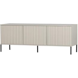 Woood Sideboard &raquo;New Gravure FSC Mix holz mit Druckmechanismus H 56 x B 150 x T 44 cm&laquo; Kiefernholz, Kabel&ouml;ffnung, Tragkraft h&ouml;henverstellbare boden 10