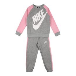Nike Sportswear Jogginganzug 'FUTURA' M&auml;dchen Gr&ouml;&szlig;e 98/104 graumeliert / rosa / wei&szlig;