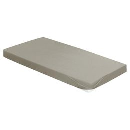 Irisette Spannbettlaken &raquo;Porto 20&laquo; besonders elastisch grau Jersey, Obermaterial: 95% Baumwolle, 5% Elasthan B/L: 100cm x 200cm, 1 Stk., Jersey, 100-130x200-