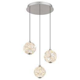 Globo LIGHTING H&auml;ngeleuchte &raquo;VIRINA&laquo; LED-Modul 1 Stk. Warmwei&szlig; H&auml;ngelampe Esszimmer-Leuchte Esstischleuchte Wohnzimmer &Oslash; 41cm H: 150cm, 1 Stk.