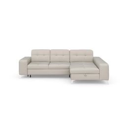 Sit & More sit&more Ecksofa &raquo;Baviene L-Form&laquo; inklusive Sitztiefenverstellung & Federkern, optional Schlaffunktion beige B/H/T: 286cm x 92cm x 176cm, Luxus-
