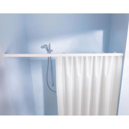 Kleine Wolke Vorhangschiene &raquo;Federschiene&laquo; &Oslash; 24 mm ausziehbar, k&uuml;rzbar f&uuml;r Duschvorh&auml;nge, L&auml;nge 75-125 cm wei&szlig; Aluminium L: 75cm - 125cm &Oslash; 24mm, 1 Stk.