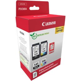 Tintenpatrone &raquo;PG-545/CL-546 Photo Value Pack&laquo; bunt Kompatibel mit vielen Canon PIXMA Modellen f&uuml;r vielseitigen Einsatz