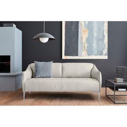 W.Schillig 2,5-Sitzer &raquo;sally Designsofa, Loungesofa, bequem, schmale Armlehnen, Breite 194cm&laquo; mit Metallf&uuml;&szlig;en in Silber matt, Breite 194 cm wei&szlig; 
