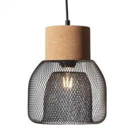 Brilliant Pendelleuchte &raquo;Flaka&laquo; E27 1 Stk. 1flg schwarz matt schwarz 1, &Oslash; 22cm H: 115cm, 1 Stk.