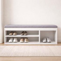 OTTO home Schuhbank &raquo;Schuchschrank 100, Schuhregal, Schuhtruhe, Schuhkommode, Sitzbank&laquo; Inkl. bequemem Sitzkissen mit Stauraum darunter Polyester, 