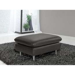 Places of Style Hocker &raquo;Redding&laquo; grau NaturLEDER - &raquo;Madras&laquo; (echtes Rindsleder); St&auml;rke 0, 9 - 1, 1 mm B/H/T: 80cm x 43cm x 60cm, NaturLEDER Madras