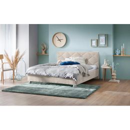 Westfalia Schlafkomfort Polsterbett &raquo;Padua&laquo; mit Rautensteppung, 3 verschiedene Matraztenarten w&auml;hlbar beige Bezug 100% Polyester, Polsterung: Polsterwatte, Material Gestell: 