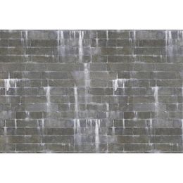 ARCHITECTS PAPER Fototapete &raquo;Harbour Wall&laquo; Vlies, Wand, Schr&auml;ge grau Vlies B/L: 4m x 2,7m