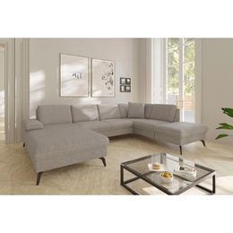 Sit & More sit&more Wohnlandschaft &raquo;Morris Jubi U-Form, B: 300 cm&laquo; mit Armteilfunktion & 1 Zierkissen, optional Schlaffunktion beige 100% Polyester B/H/T: 300cm 