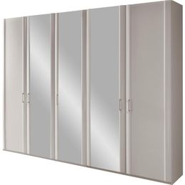 Wiemann Kleiderschrank &raquo;Bern&laquo; hochwertige Beschl&auml;ge inkl. T&uuml;rd&auml;mpfung wei&szlig; Glas, Holzwerkstoff B/H/T: 246,3cm x 216cm x 58cm