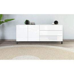 borchardt M&ouml;bel borchardt M&ouml;bel Sideboard &raquo;Sophia, Kommode mit Metallf&uuml;&szlig;en, 3 Schubk&auml;sten, Breite 152 oder 190 cm&laquo; 152 oder 190cm, viel Stauraum, grifflos, praktisch,