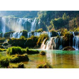 papermoon Fototapete &raquo;Kowloon Waterfall&laquo; glatt bunt Vlies B/L: 5m x 2,8m, Bahnen: 10 Stk.