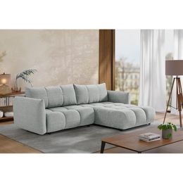 exxpo - sofa fashion Ecksofa &raquo;Livonia, B/T: 260/187, modern & praktisch f&uuml;r kleine R&auml;ume&laquo; Mit Bettfunktion & Bettkasten,hoher Sitzkomfort,inkl. 