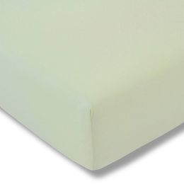 Estella Spannbettlaken &raquo;Jersey-Stretch-Spannbetttuch&laquo; Der Ma&szlig;anzug f&uuml;r die Matratze gr&uuml;n Jersey-Elasthan, Obermaterial: 97% Baumwolle, 3% Elasthan B/L: 150cm,