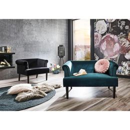 OTTO home 1,5-Sitzer &raquo;Charlie&laquo; XXL-Sessel mit Samtveloursbezug, mit Wellenunterfederung gr&uuml;n 100% Polyester B/H/T: 119cm x 72cm x 70cm, Samtstoff 