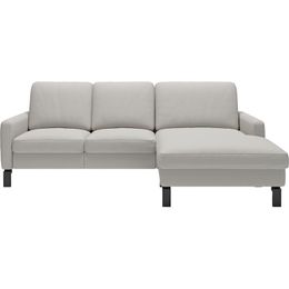 Home Affaire Ecksofa &raquo;Lecce, L-Form, Federkernpolsterung, Breite 224 cm&laquo; inkl. saugroboterfreundliche H&ouml;he & schmale Armlehnen wei&szlig; 100% Leder B/H/T: 
