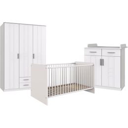 wimex Babyzimmer-Komplettset &raquo;Borkum&laquo; 3 Stk. tlg. wei&szlig; Holzwerkstoff, Spanplatte B/H: 70cm x 140cm