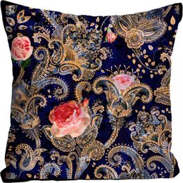 queence Dekokissen &raquo;Ornament&laquo; Kissenh&uuml;lle ohne F&uuml;llung, 1 St&uuml;ck bunt Polyester B/L: 40cm x 40cm, 1 Stk.