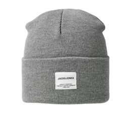 Jack & Jones Jack & Jones Herren Strickm&uuml;tze &raquo;JACLONG KNIT BEANIE NOOS&laquo; grau Einheitsgr&ouml;&szlig;e