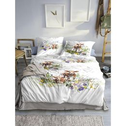 Irisette Bettw&auml;sche &raquo;Wave 8767&laquo; 2 anschmiegsam und atmungsaktiv, Ganzjahresqualit&auml;t bunt Mako-Satin, Obermaterial: 100% Baumwolle B/L: 155cm x 220cm, 1 Stk., 1