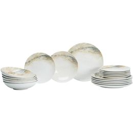 Ritzenhoff & Breker Tafelservice &raquo;Arezzo&laquo; Teller Set, keramische Digitaldrucktechnik braun Steinzeug 18 Stk.