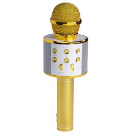 Denver KMS-20 Bluetooth Mikrofon&ndash; mit integriertem Lautsprecher, gold