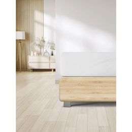 Irisette Spannbettlaken &raquo;Erba 30&laquo; glatt wei&szlig; Tencel , Obermaterial: 48% Baumwolle, 48% Lyocell, 4% Elasthan B/L: 180cm x 200cm, 1 Stk., Tencel , 180-200x190-