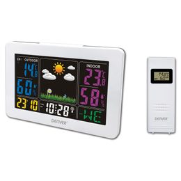 Denver WS-540 Wetterstation&ndash;Innen/Au&szlig;en, Temperatur, Luft, wei&szlig;