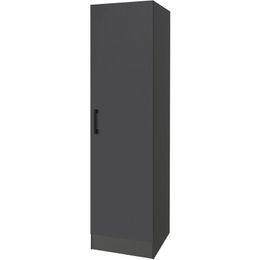 KOCHSTATION Vorratsschrank &raquo;KS-Toronto&laquo; Breite 50 cm, mit 8 Einlegeb&ouml;den schwarz Holzwerkstoff B/H/T: 50cm x 200cm x 60cm, T&uuml;ren: 1 Stk.