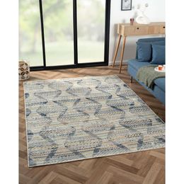MyFlair Teppich &raquo;Aurora 1&laquo; rechteckig 2 mm H&ouml;he Flachgewebe, im modernem Used Look, superflach, weich durch Microfaser orange Polypropylen (PP) B : 170cm 1 