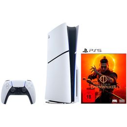 Playstation 5 Konsolen-Set &raquo;PS5 Disk Edition (Slim) inkl. The Blood of Dawnwalker Day&laquo; 1.000 GB 1 TB wei&szlig; Atemberaubende Spielerlebnisse: Entdecke ein