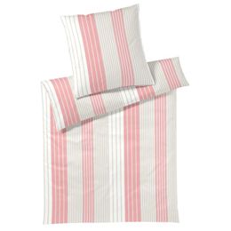 Elegante Bettw&auml;sche &raquo;Range&laquo; 2 Stk. angenehmes Hautgef&uuml;hl rot Jersey, Obermaterial: 100% Baumwolle B/L: 135cm x 200cm, 1 Stk., 1 Stk., Jersey, B/L: 80cm x 80cm,