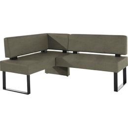 OTTO home Eckbank &raquo;Oliver mit Metallgestell, K&uuml;chenbank&laquo; verschiedene Bez&uuml;ge Cord Esszimmerbank OTTOs Choice gr&uuml;n Holzwerkstoff, Massivholz, Polyester