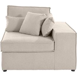 OTTO home Sofaelement &raquo;Florid&laquo; als Teil eines Modulsofas,, fester Sitzkomfort, auch in Cord beige Baumwollmix (60% Baumwolle/40% Leinen);Struktur fein