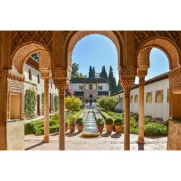 papermoon Fototapete &raquo;Generalife Garten&laquo; bunt Vlies B/L: 3,5m x 2,6m, Bahnen: 7 Stk.