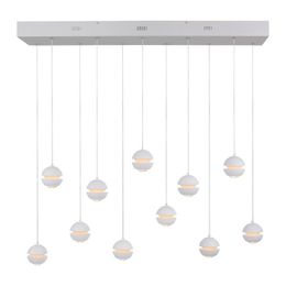 Sch&ouml;ner Wohnen Kollektion SCH&Ouml;NER WOHNEN-Kollektion LED Pendelleuchte &raquo;LINI&laquo; LED-Board 1 Stk. Warmwei&szlig; SCH&Ouml;NER WOHNEN Kollektion, 3-Stufen Dimmer, Comfort-Lift wei&szlig; 11, H: 22cm