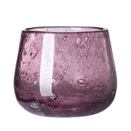 Fink Tischvase &raquo;MARLY&laquo; wasserdicht, durchgef&auml;rbt, mundgeblasen lila Glas B/H/T: 13,5cm x 11cm x 13,5cm &Oslash; 13,5cm