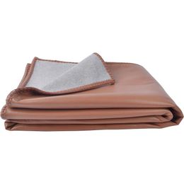 ZOEPPRITZ1828 Wohndecke &raquo;Soft-Vegan&laquo; edle Doubleface Kunstlederdecke braun Mischgewebe, Polyester, Viskose B/L: 130cm x 190cm