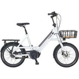 Prophete Unisex &raquo;Urbanicer 3.8&laquo; 7 Gang Shimano Nexus Schaltwerk Nabenschaltung Mittelmotor 250 W Pedelec, Elektrofahrrad f&uuml;r Damen und Herren silber 