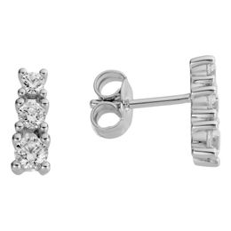 Firetti Damen Paar Ohrstecker &raquo;Schmuck Geschenk Gold 333 Ohrschmuck Ohrringe Lab Grown&laquo; mit Brillanten 0,5, 0,5 VS = sehr kleine Einschl&uuml;sse, 