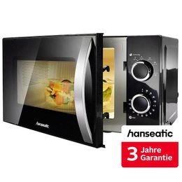 Hanseatic Mikrowelle &raquo;634711&laquo; Mikrowelle 700 W inkl. 3 Jahre Herstellergarantie schwarz Einheitsgr&ouml;&szlig;e Mikrowelle