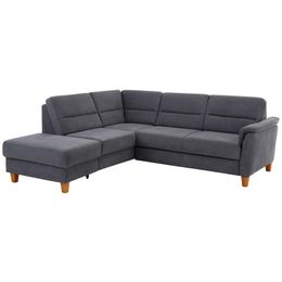 Home Affaire Ecksofa &raquo;Palmera L-Form, B: 236 cm&laquo; optional Schlaffunktion & Bettkasten, Federkern grau 100% Polyester;Struktur (100% Polyester);Luxus-