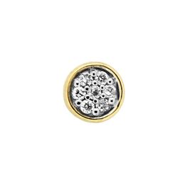 Firetti Damen Single-Ohrstecker &raquo;Schmuck Geschenk Gold 333 Ohrschmuck einzeln Solit&auml;r&laquo; mit Brillant - Krappenfassung gold 5mm, 0,03 P2 = erkennbare 