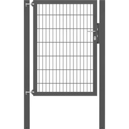 Alberts Zauneinzelt&uuml;r &raquo;Flexo Plus&laquo; verschiedene Abmessungen grau Stahl B/H: 100cm x 140cm